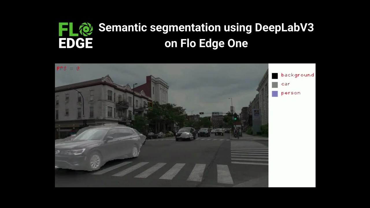 Segmentation result using DeepLab v3 on Flo Edge One - YouTube