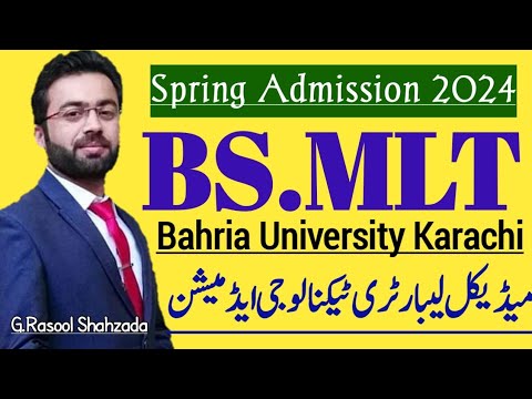 MLT Spring Admission 2024 | Bahria University Health Sciences Campus ...