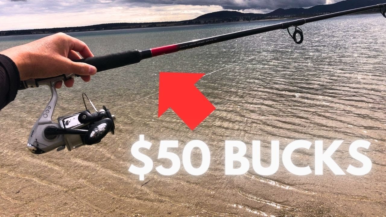 Saltwater fishing with a $50 dollar ROD & REEL COMBO! - YouTube