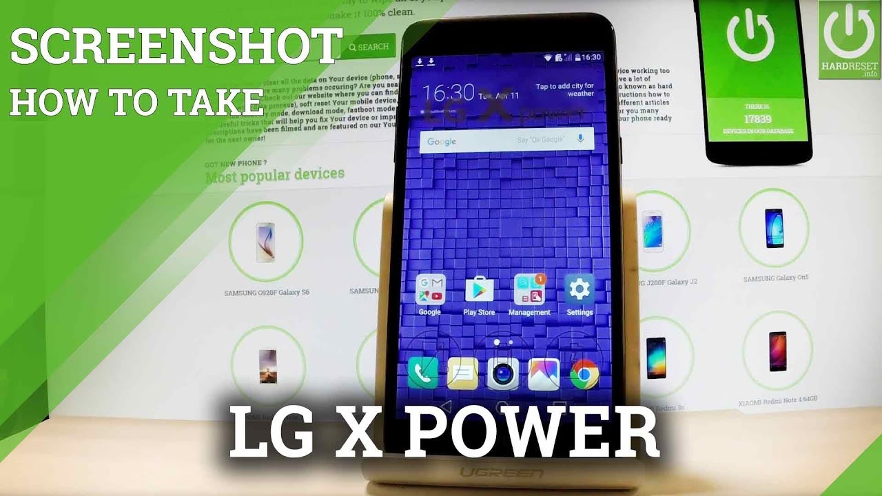 LG X Power Screenshot / Capture Screen / Edit Picture - YouTube