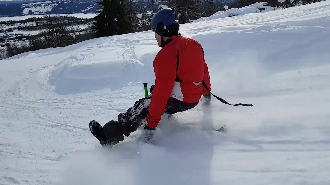 SNOOC adapted testimony Seat ski - YouTube