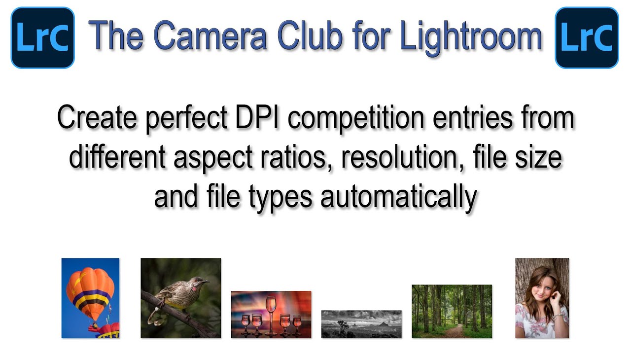 Lightroom Preset Image Size for DPI competitions - YouTube