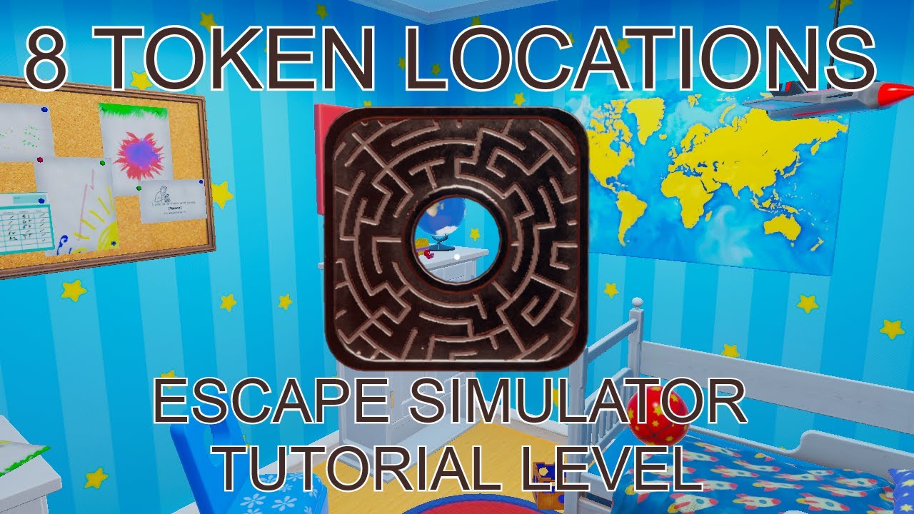 Token Locations: Tutorial Level | Escape Simulator - YouTube