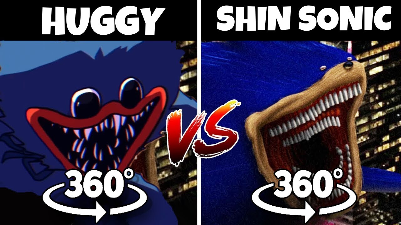 360º VR HUGGY WUGGU vs SHIN SONIC TAPES Sad Origin Story - YouTube