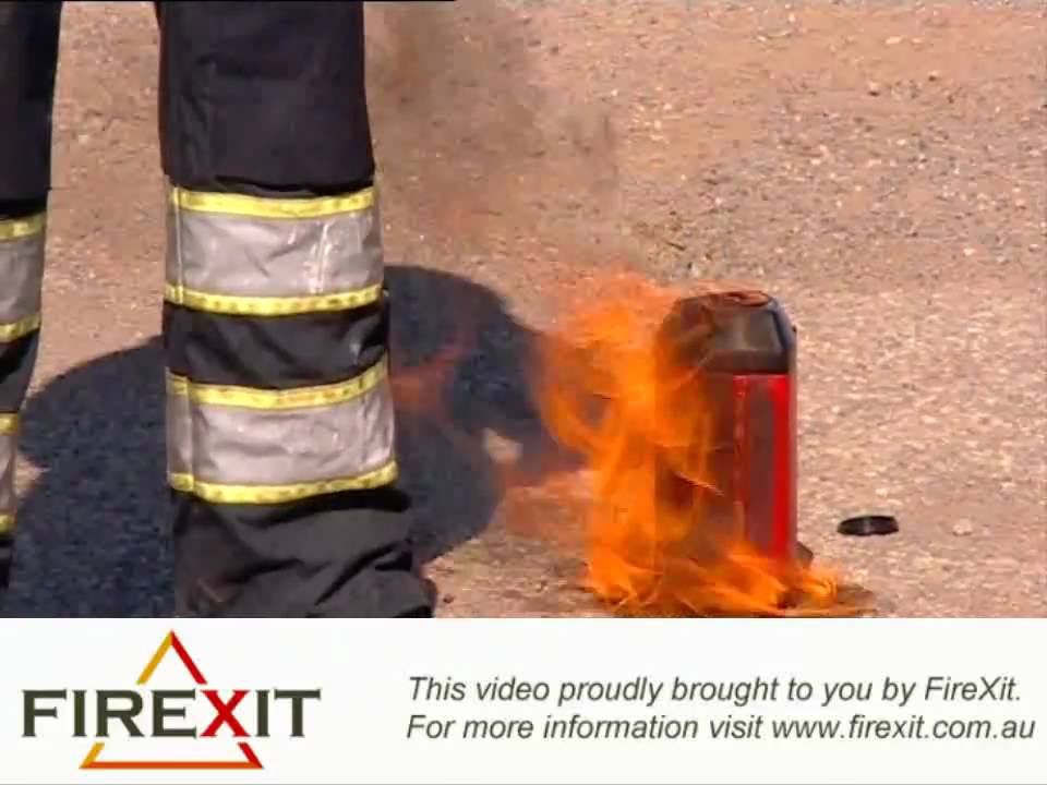 Fire Knock Out Saftey Demonstration - YouTube