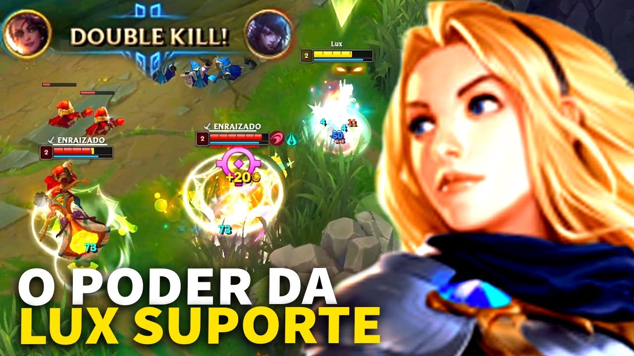 LUX DE COLHEITA MOSTRANDO O PODER DA LUX SUPORTE | LUX SUPORTE GAMEPLAY ...