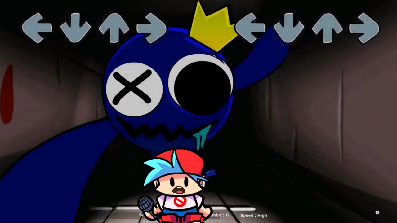 Friday Night Funkin' VS Rainbow Friends Blue Chasing Boyfriend || FNF ...