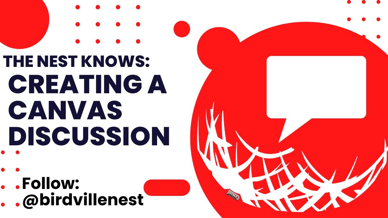 Create a Canvas Discussion - YouTube