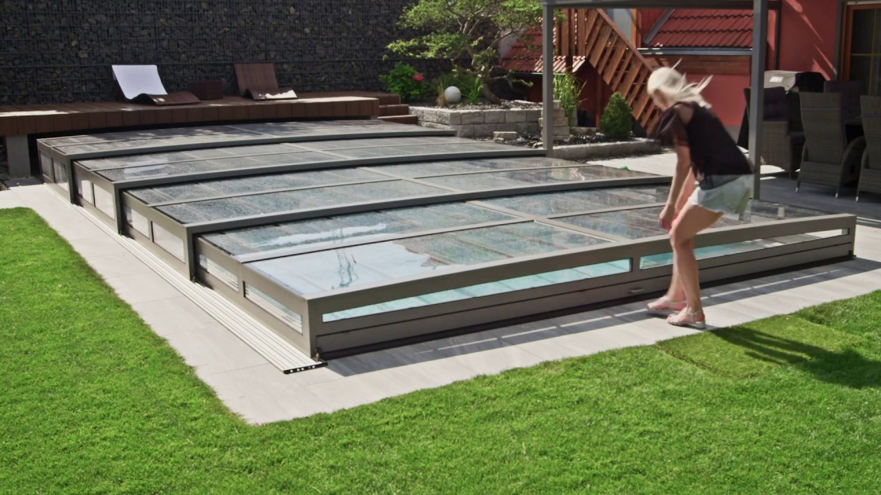 TRENDline - flache Poolabdeckung aus dem Hause obru - YouTube