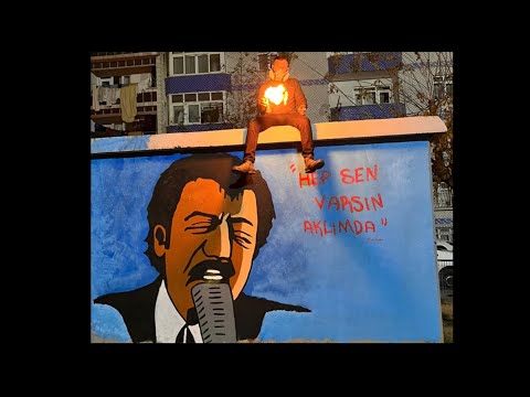 MÜSLÜM GÜRSES GRAFFİTİ !! Elektrik trafosuna Müslüm Gürses çizdim
