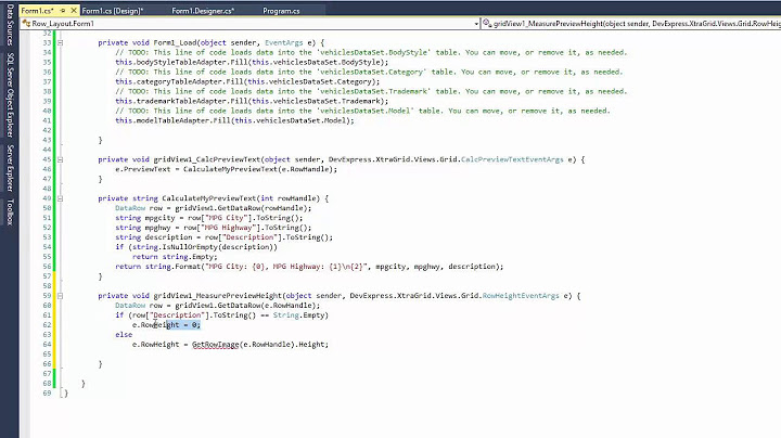 Preview row top of row gridview winform devexpress Preview row top of row gridview winform devexpress