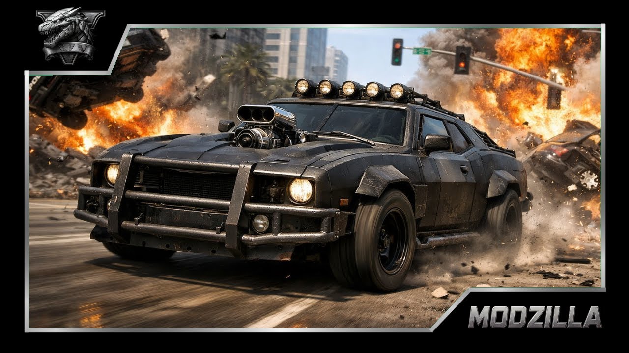 GTA 5 Armored Muscle Car Mod Gameplay | Bulletproof Beast Showcase ...
