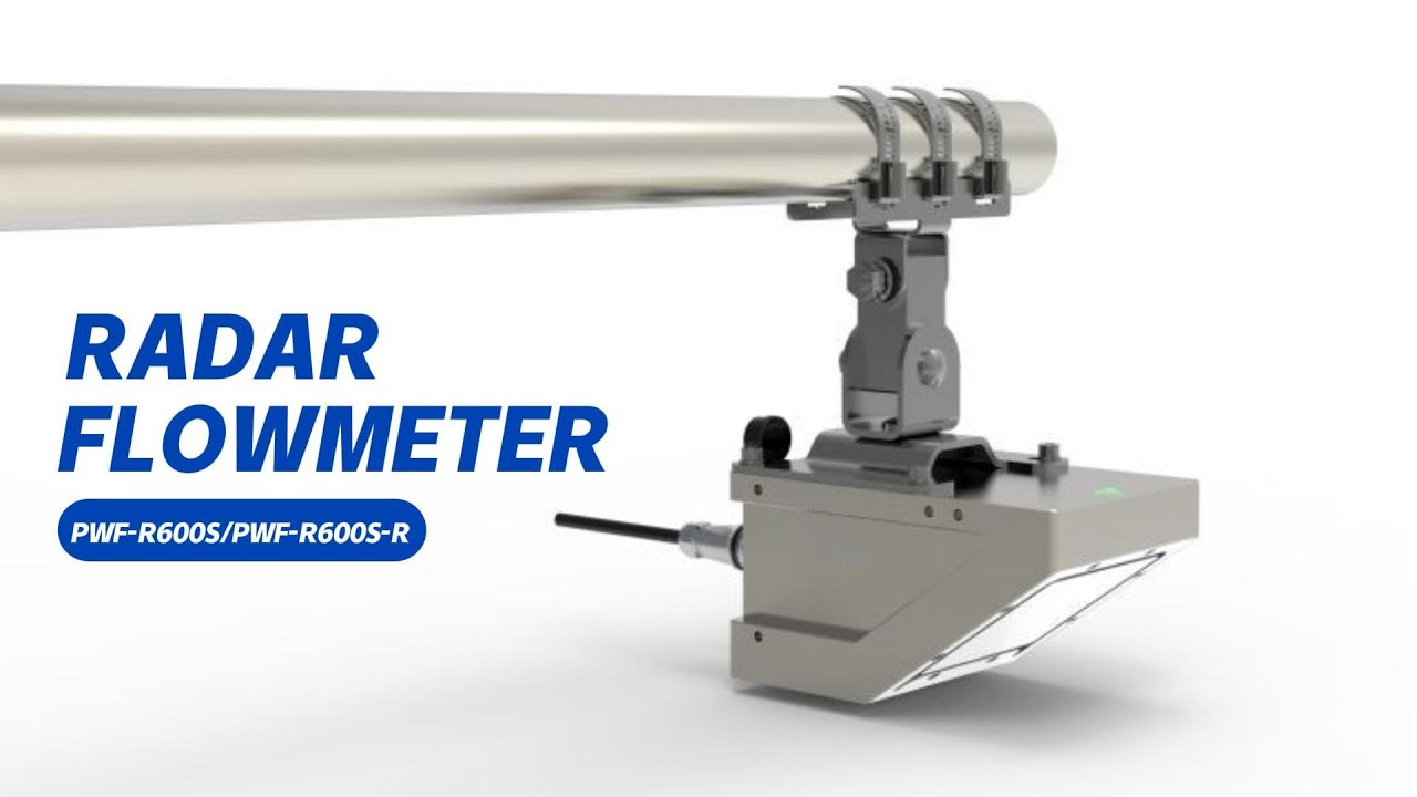PWF-R600S series mmWave CW+FMCW Radar Flowmeter - YouTube