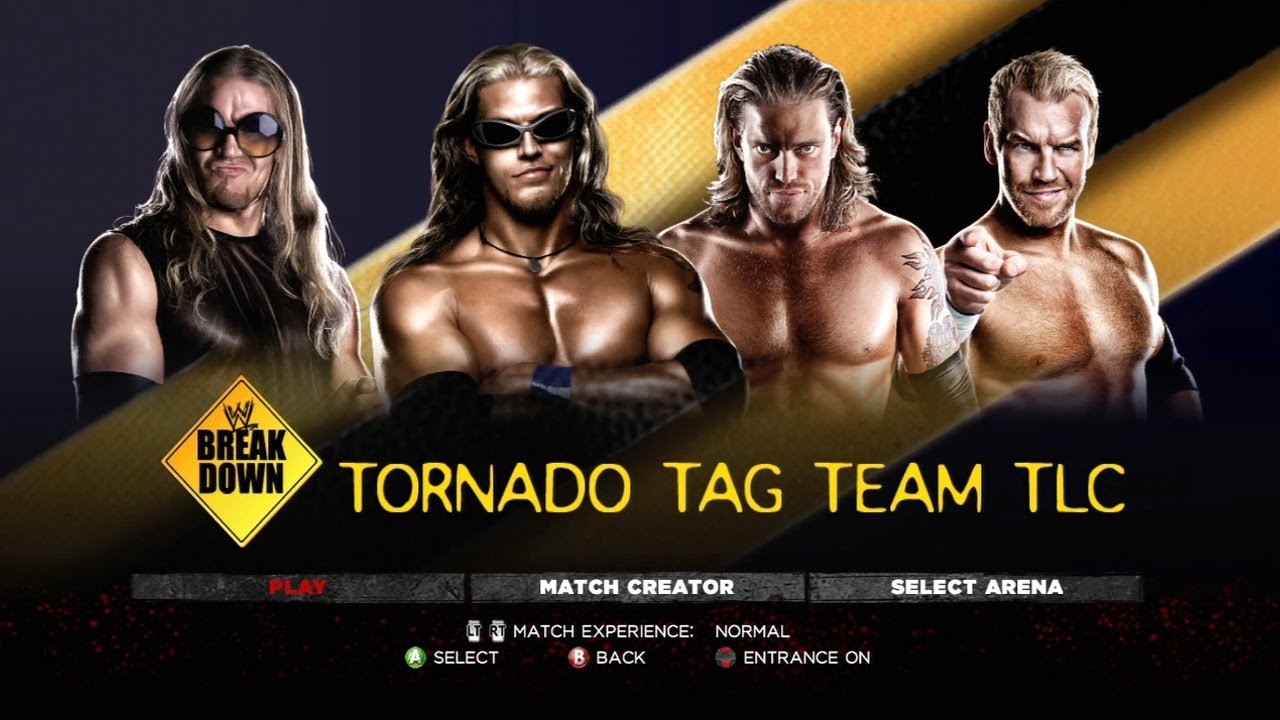 WWE '13 - Edge & Christian vs Edge & Christian TLC Match (Mirror Match ...