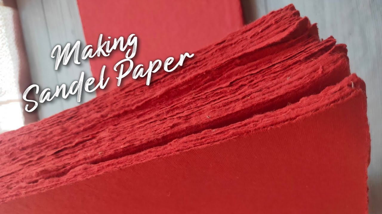 SANDEL PAPER MAKING VIDEO | COPY COLAB | 4K - YouTube