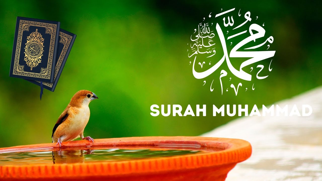 Surah Muhammad Full With Arabic Text HD سورة محمد - YouTube