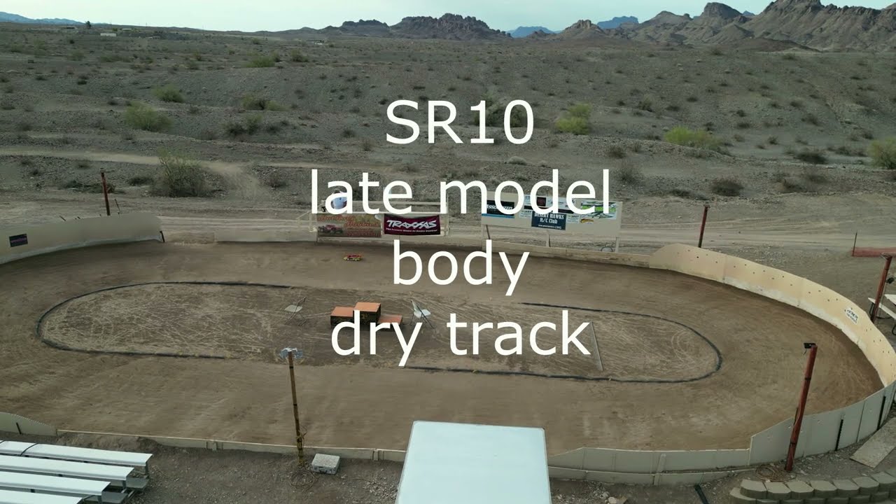 SR10 late model body on dry bumpy track - YouTube