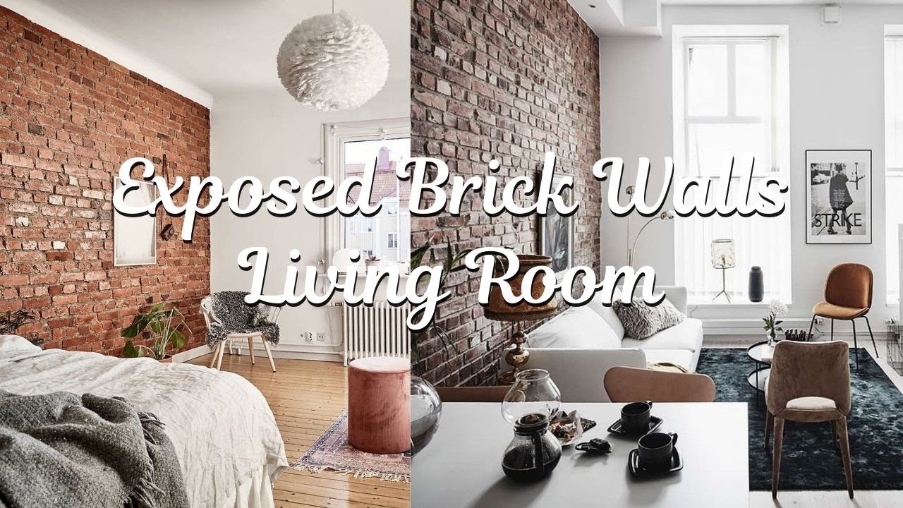 Exposed Brick Wall Living Room Ideas to Enhance Your Space with ...