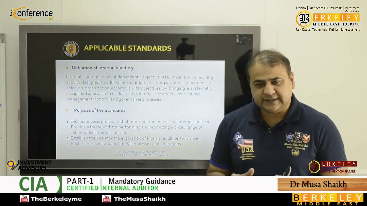 CIA Part 1 Mandatory Guidance Dr Musa Shaikh - YouTube