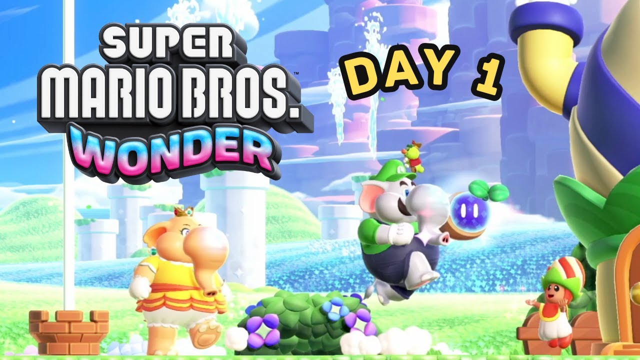 [Super Mario Bros Wonder ʜᴅ] 2 player Gameplay Part 1 (feat. my kid ...