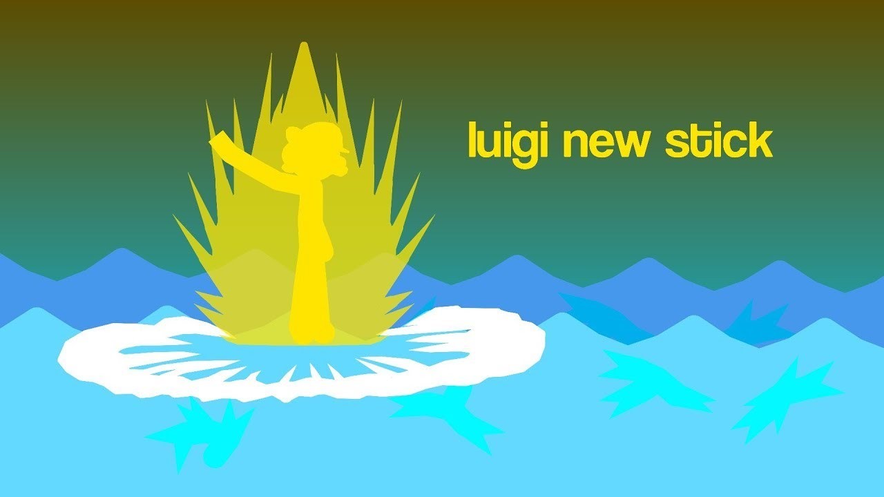 Luigi New stick (stick nodes) - YouTube