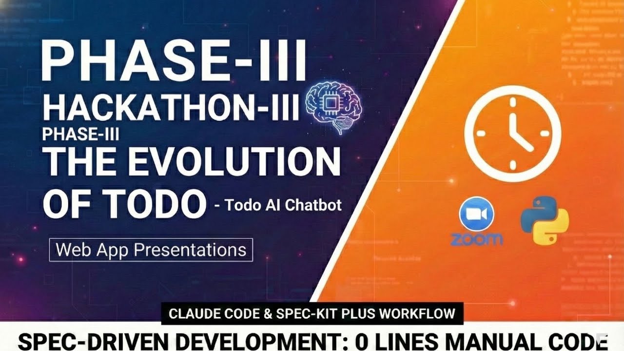 Hackathon-II Phase-III: The Evolution of Todo - AI-Powered Todo Chatbot ...