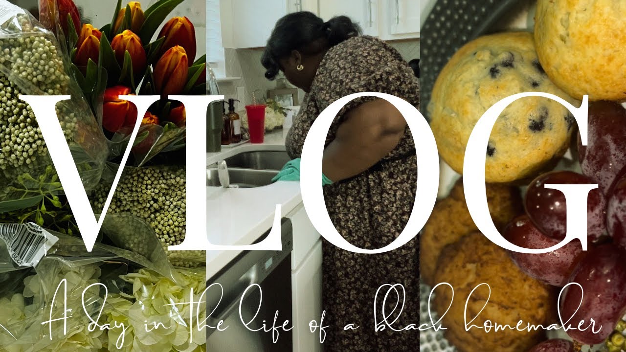 A DAY IN THE LIFE OF A BLACK HOMEMAKER | HOMEMAKER DIARIES | - YouTube