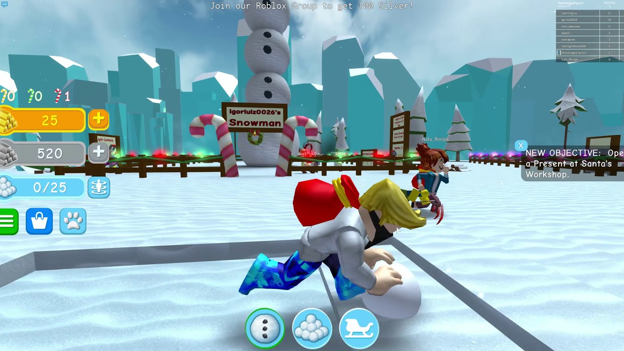 Playing Snowman Simulator for the first time - Roblox - YouTube