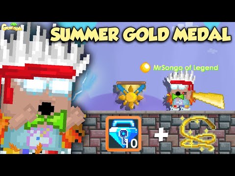 I WON 1 Summer GOLD Medal = LEGENDARY WHIP! (10BGL) | GrowTopia