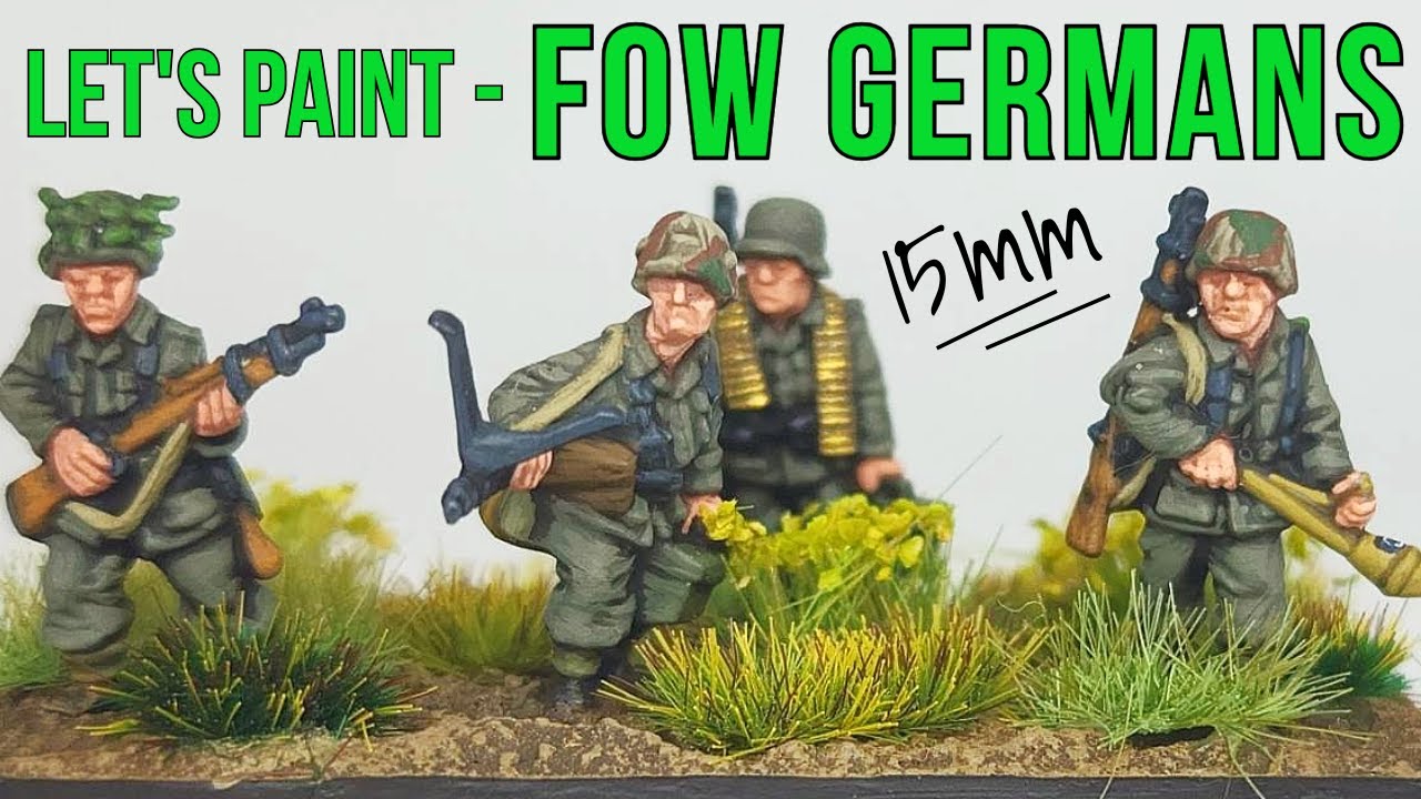 Flames of War German Infantry Painting Guide | Battlefront Miniatures | 15mm - YouTube