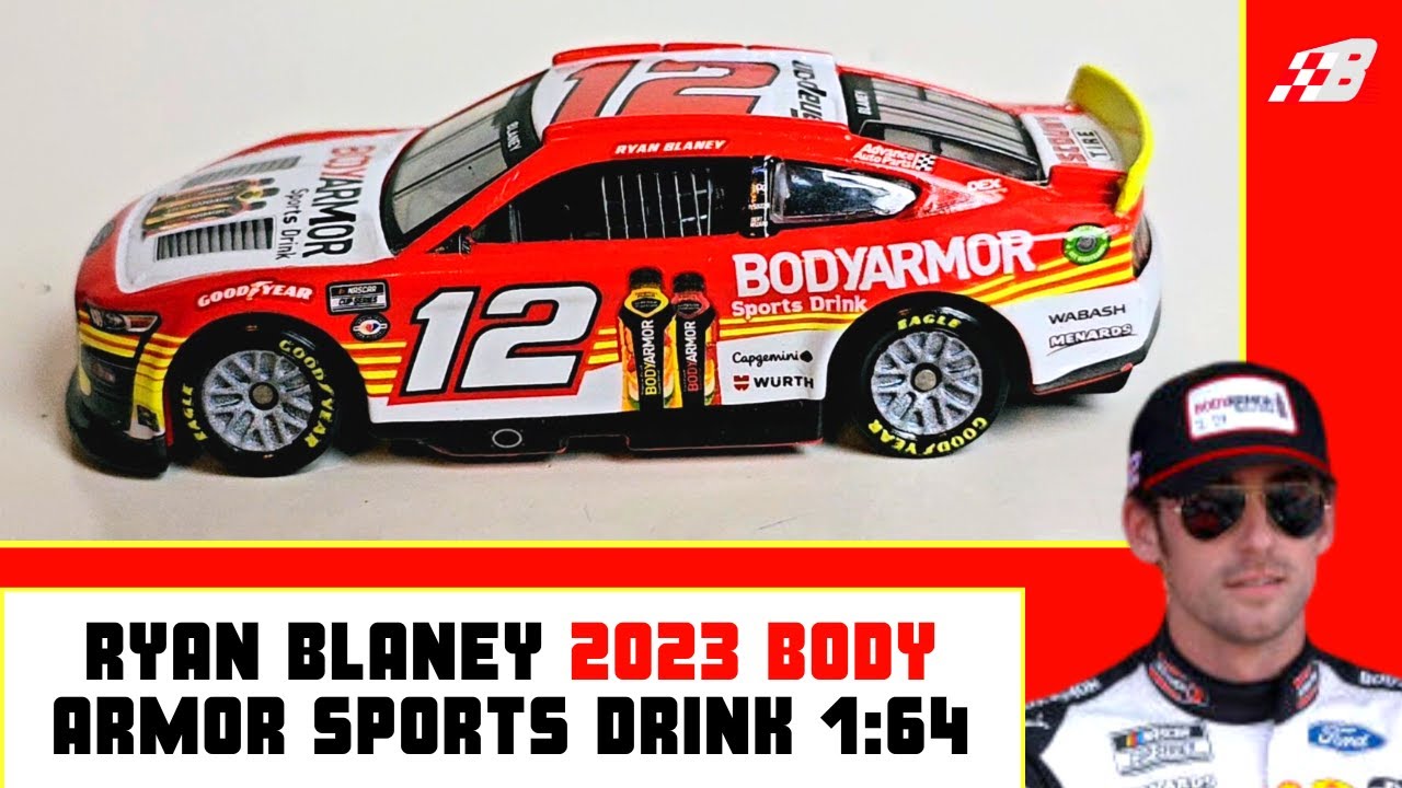 **NASCAR DIE-CAST REVIEW** Ryan Blaney 2023 Body Armor Sports Drink 1: ...