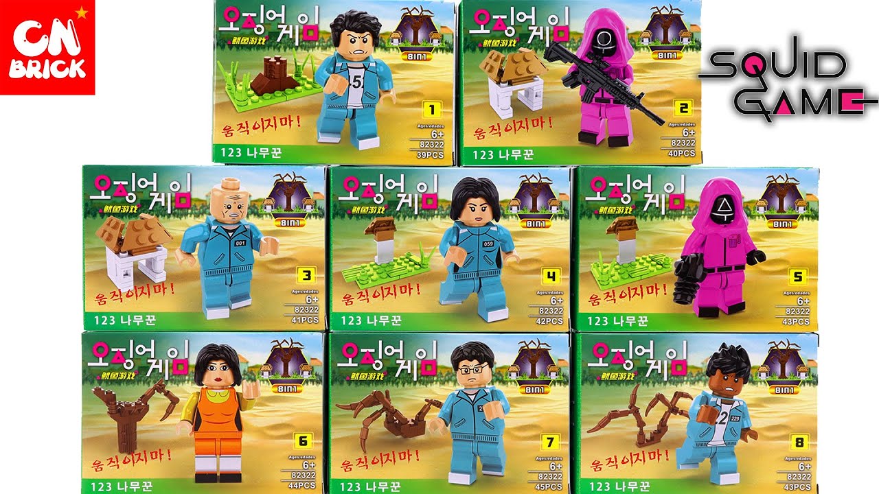 LEGO SQUID GAME 오징어게임 Ojing eo Geim 오징어 게임 RED LIGHT GREEN LIGHT 82322 ...