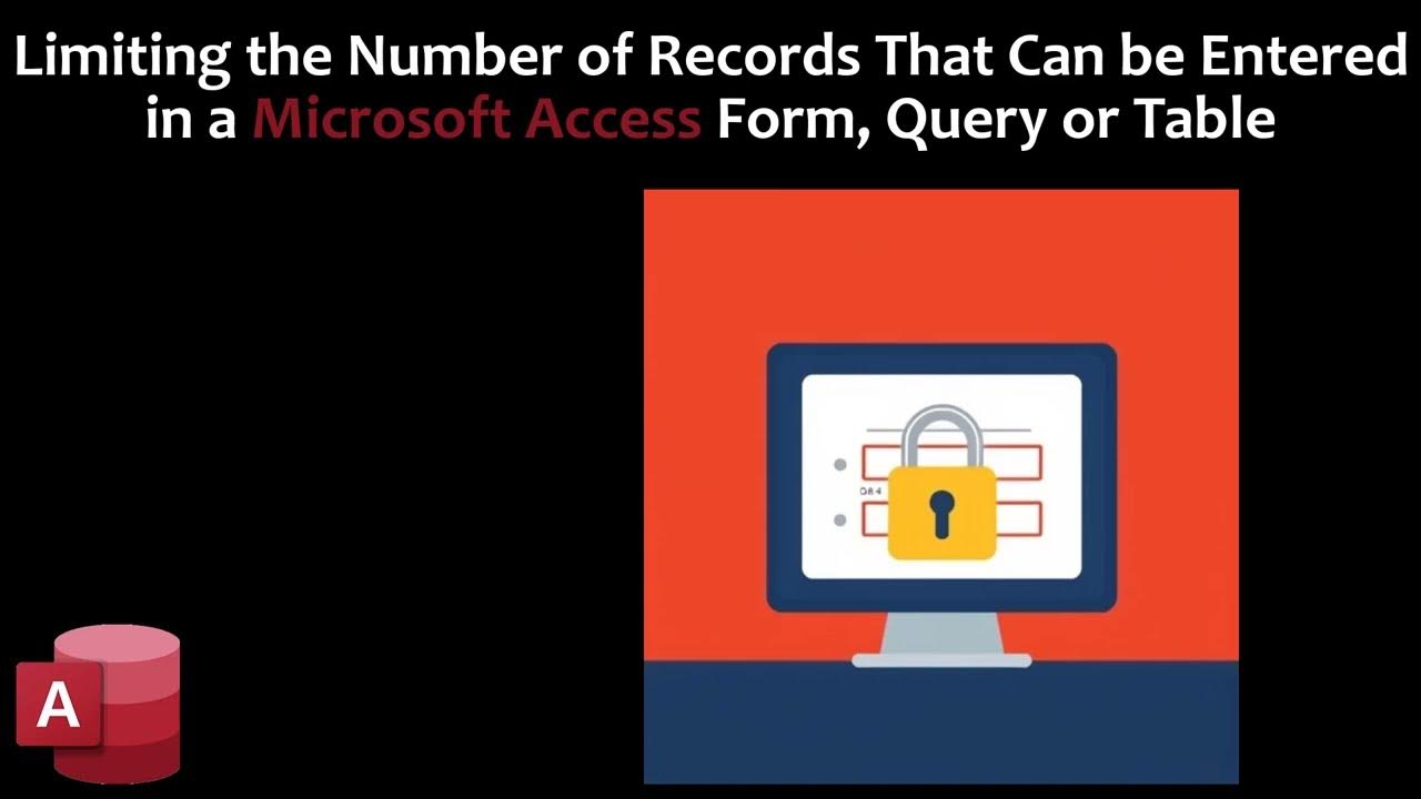 Limiting the number of records that can be entered in a Microsoft Access form, query or table ...