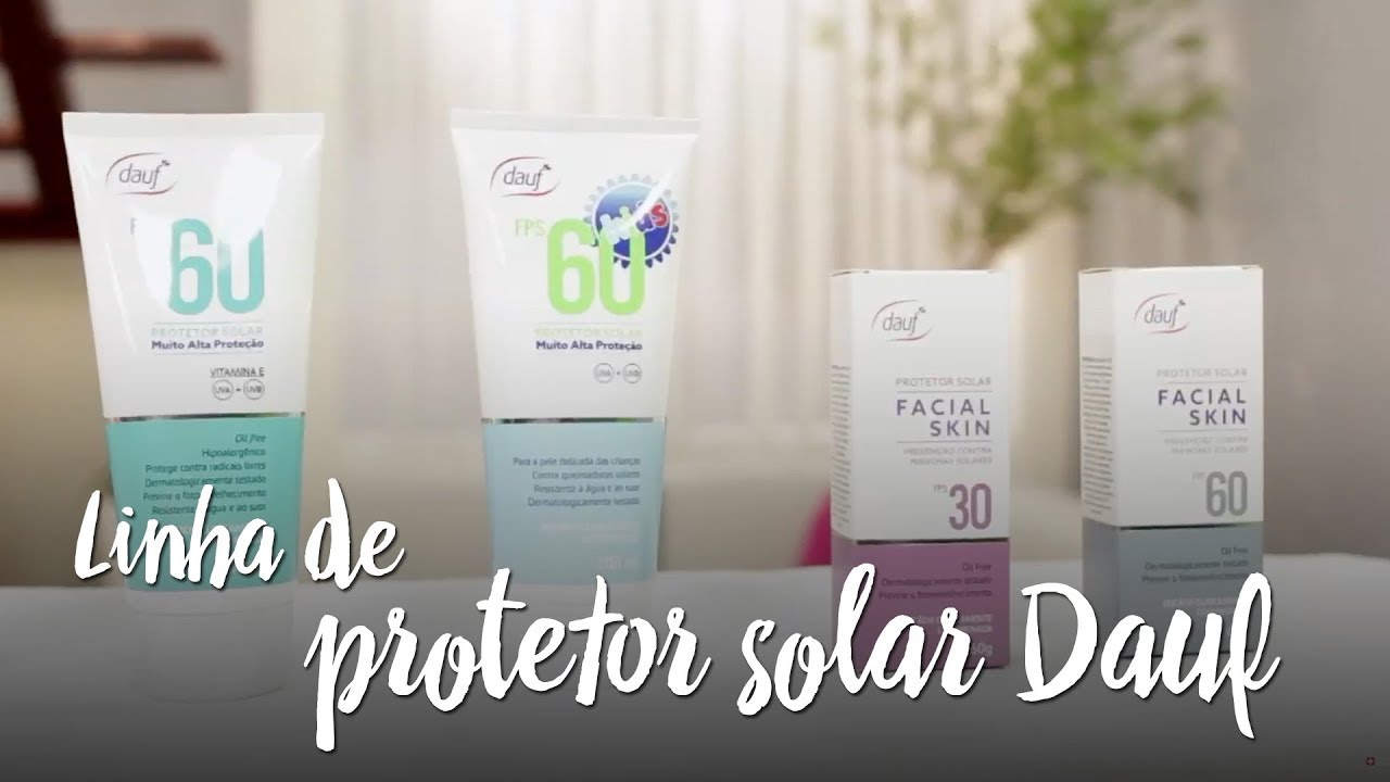 Linha de protetor solar Dauf - by Farmácias Pague Menos - YouTube