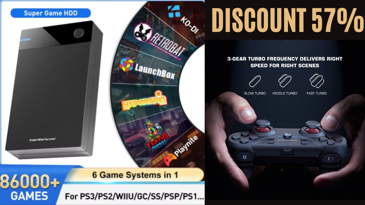 12TB Gaming HDD with Hyperspin Launchbox Retrobat Playnite with 86000 ...
