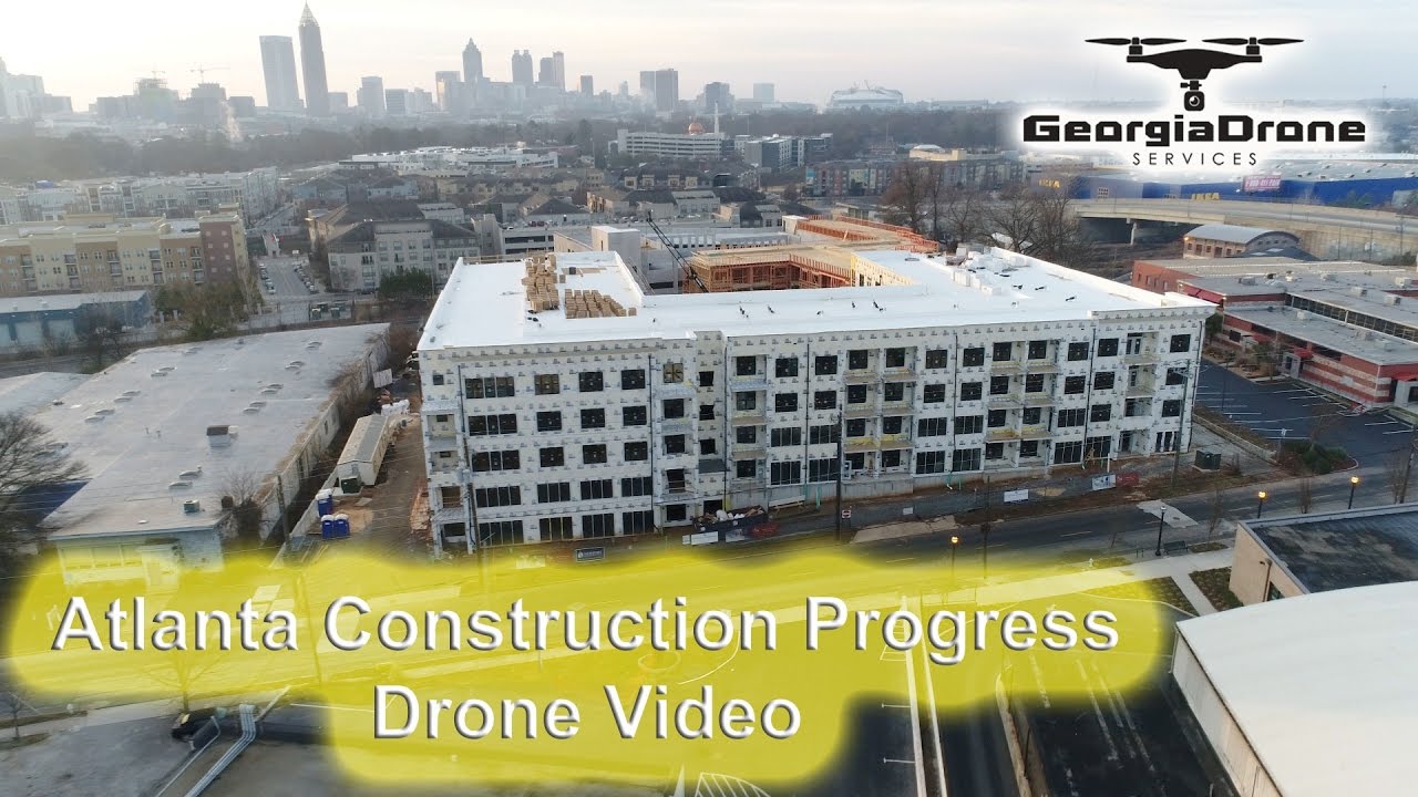 Atlanta Construction Progress Drone Video in 4k - YouTube