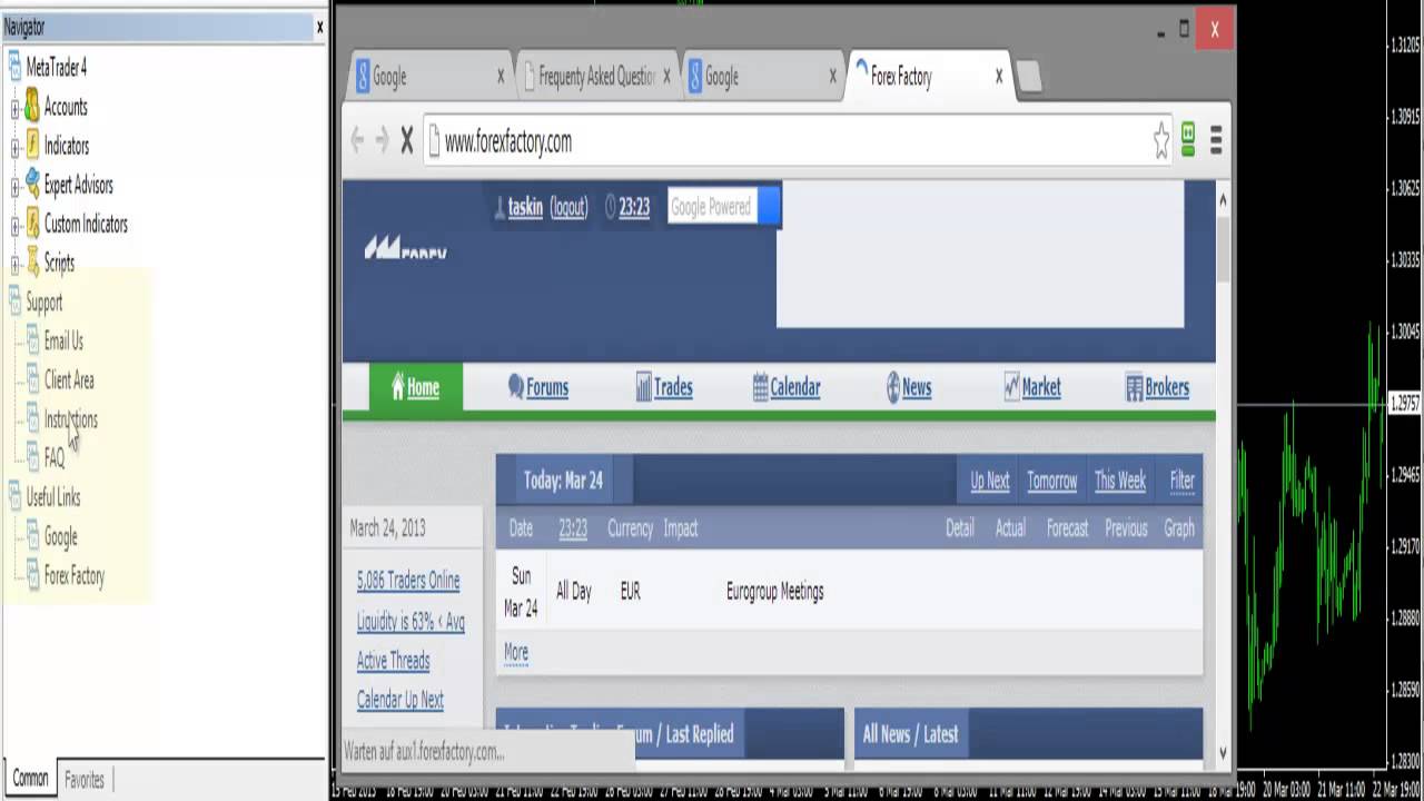 MT4GUI Links in action - YouTube
