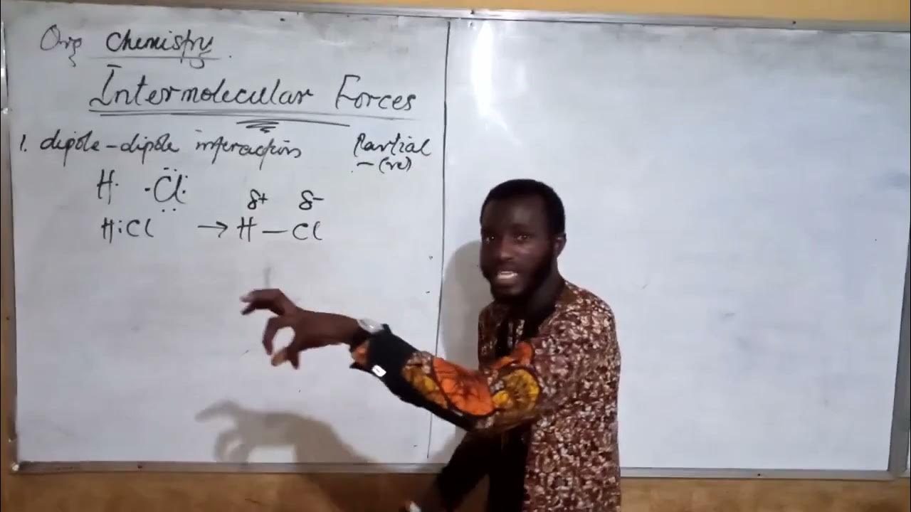 intermolecular forces | Identify dipole-dipole, hydrogen bond and london forces - YouTube