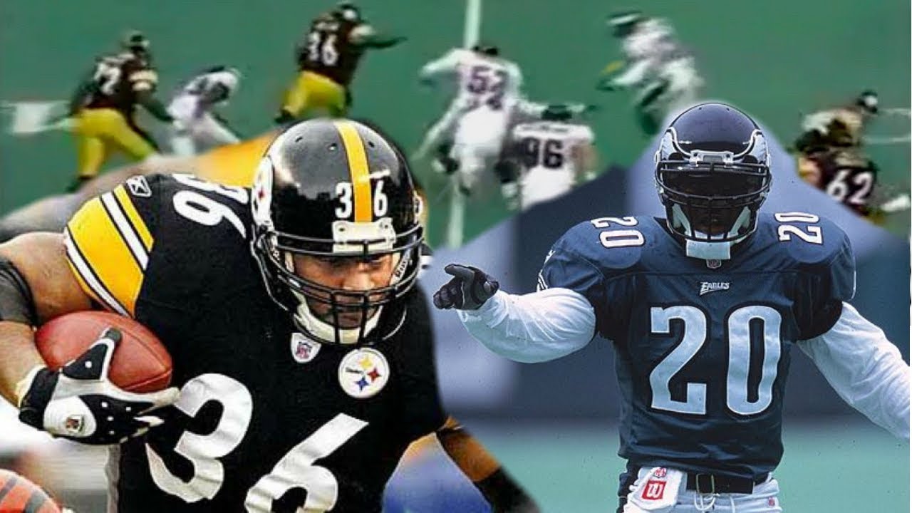 When Jerome Bettis Met Brian Dawkins (HD) 2000 NFL Season - YouTube