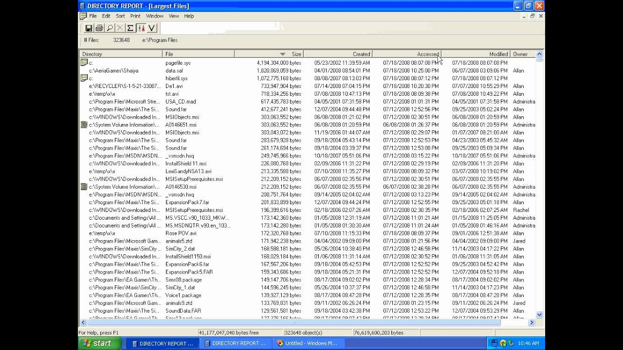 Directory Report demo to show how to manage your disk space - YouTube