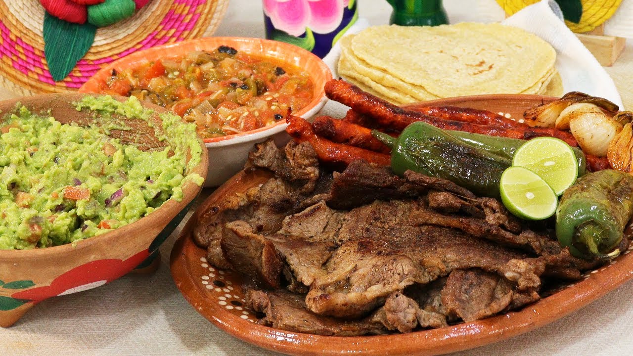 Carne asada con chorizo - YouTube