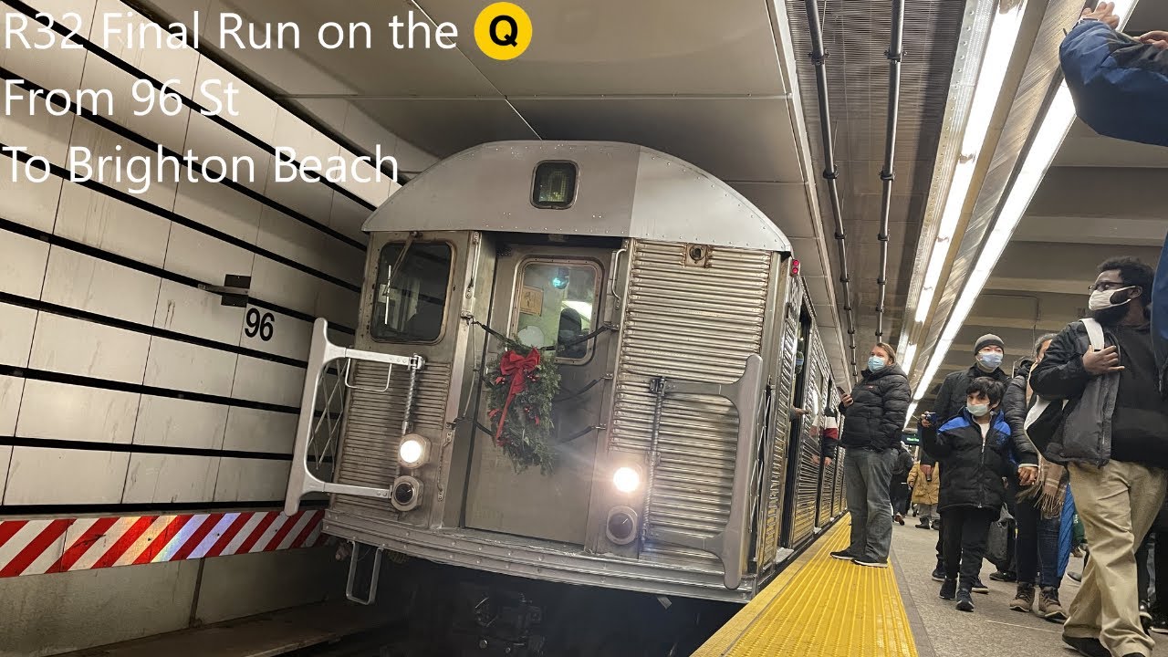 MTA R32 Final Run from 96 St to Brighton Beach - YouTube