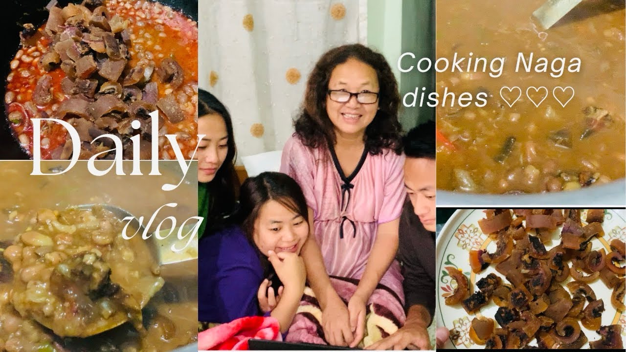 Naga Food / cooking Naga Dal with beef skin / Nagaland / Northeast ...