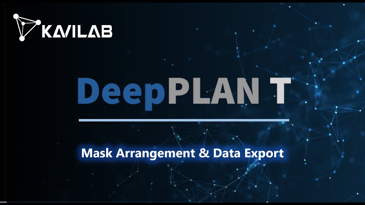 DeepPLAN T: #5 Mask Arrangement and Data Export - YouTube