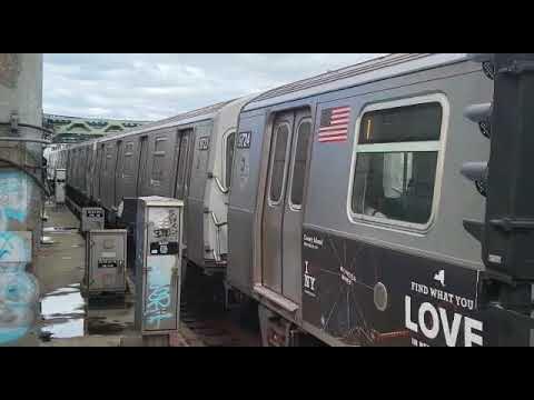 NYC R160 F Train at 4th ave - 9th Street Station - YouTube