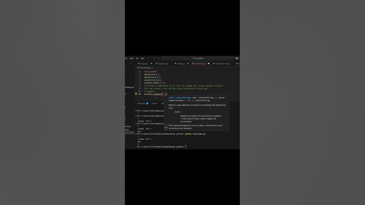 Some String Functions In Python Beginnercode Coding Subscribe Python Youtube