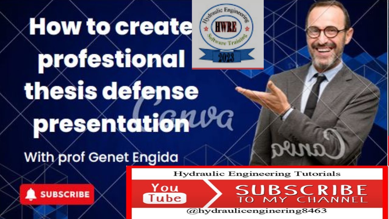 how to create a professional thesis defense presentation using canva ...