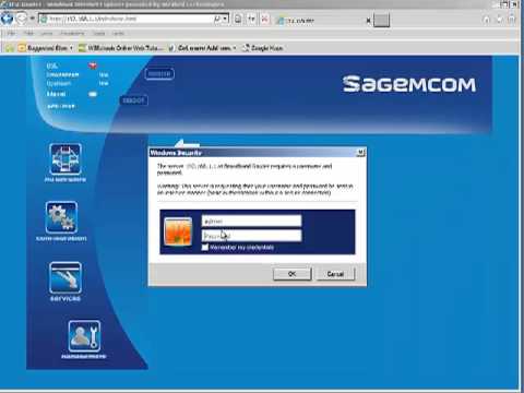 Sagemcom 2704R Basic Management - YouTube
