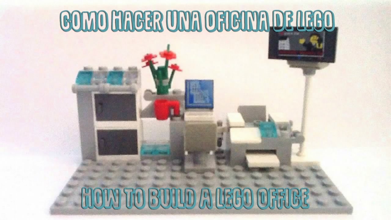 How To Build A Lego Office - YouTube