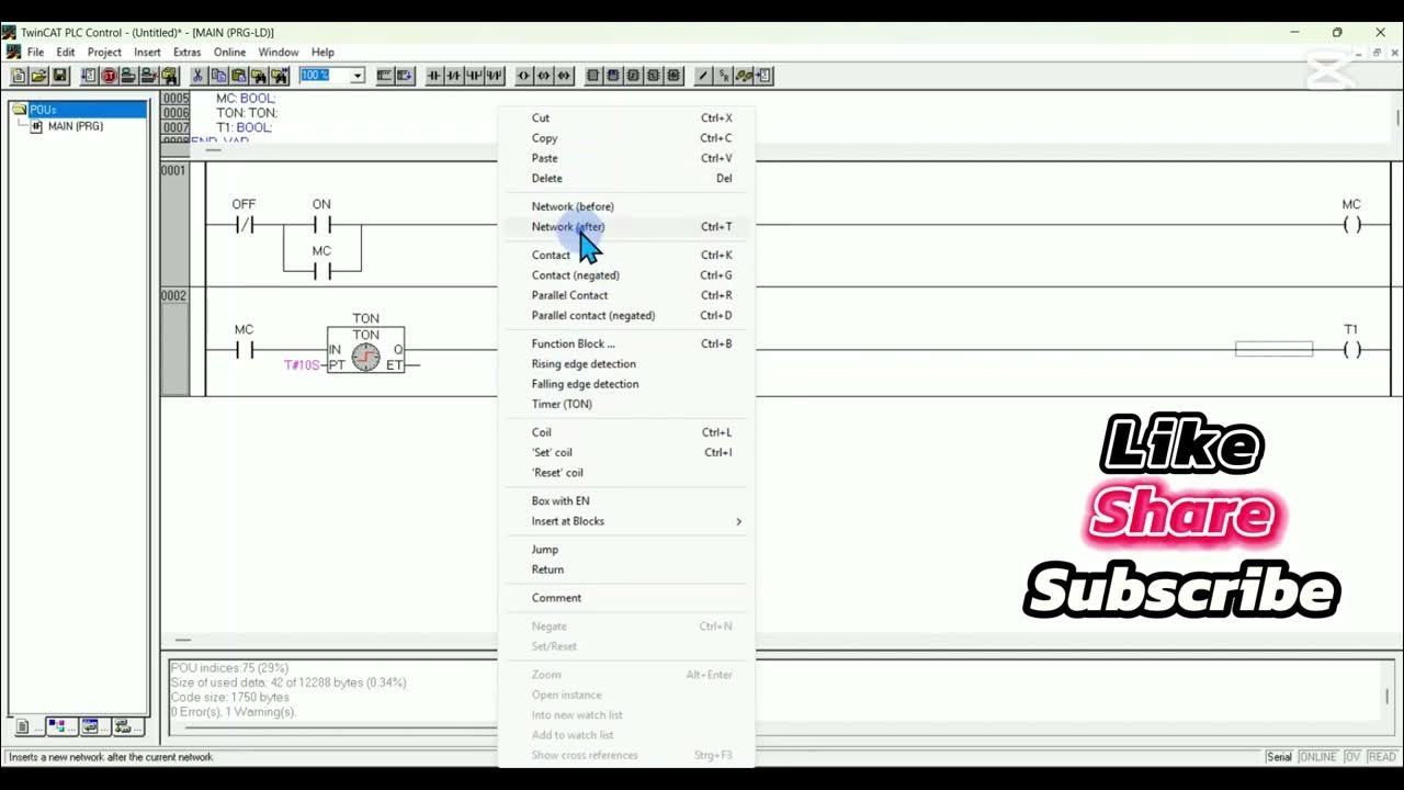 TwinCAT PLC CONTROL [ STAR- DELTA CONTROL ] PROGRAMMING - YouTube